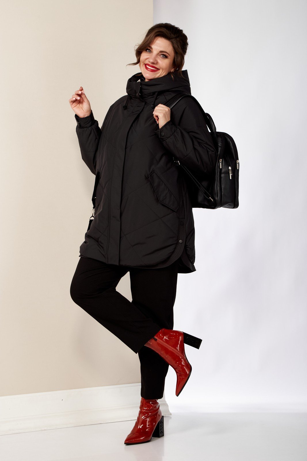 Куртка 2138 черный Shetti купить в интернет магазине Велесмода